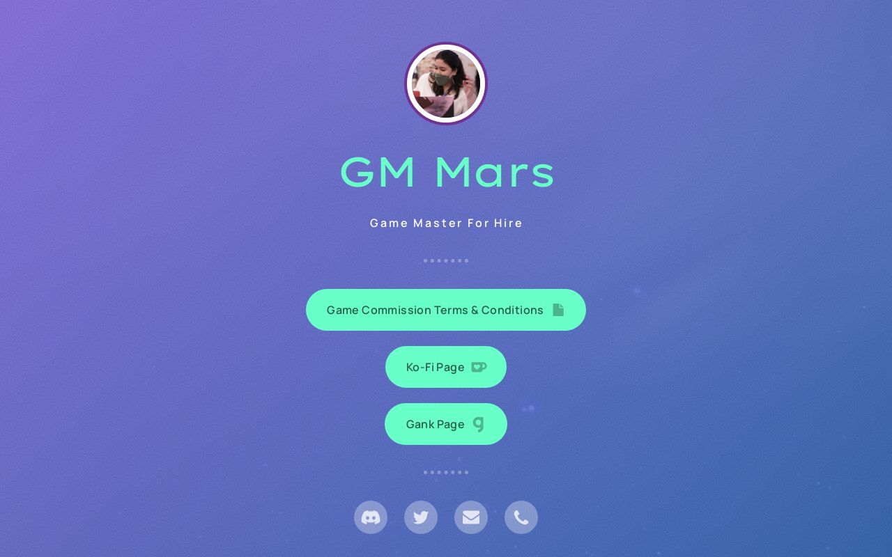 GM Mars' Game Commissions